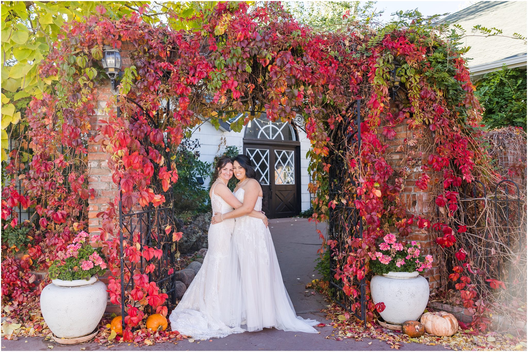 Jessica & Gina's Stunning Fall Gatehouse Wedding
